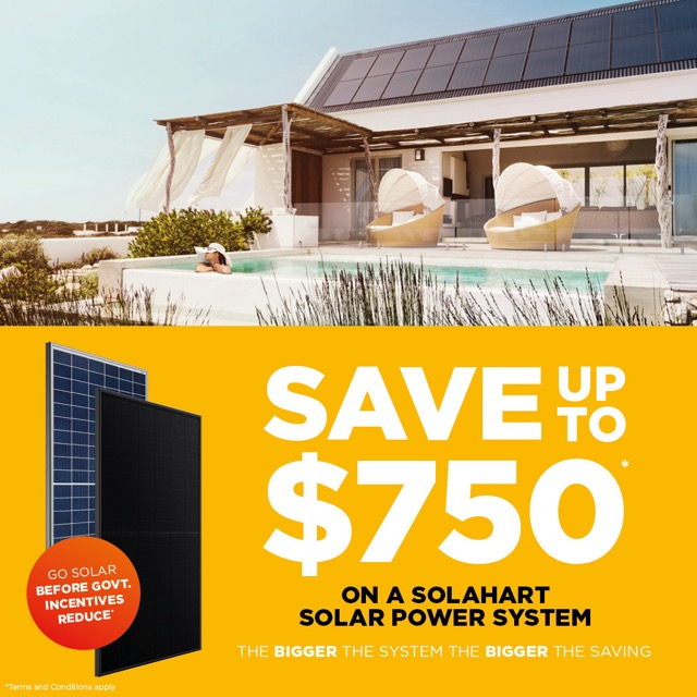 Save $750* on a Solahart Solar Power System - Solahart Mackay